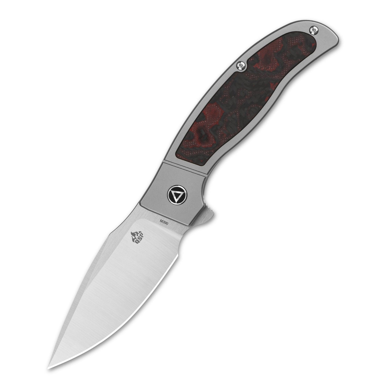 Legatus EDC Knife | M390 Blade | Titanium & CF Inlay – QSP KNIFE